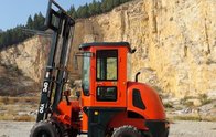 3 tons Rough Terrain Forklift Truck CPCY30 ,All Terrain Forklift 4x4 Forklift with Air condition, orange color