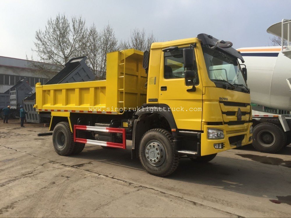 20 tons tipper,  6 wheels tipper truck  Howo 4x2 dump truck , 10m3 dump truck with yellow color